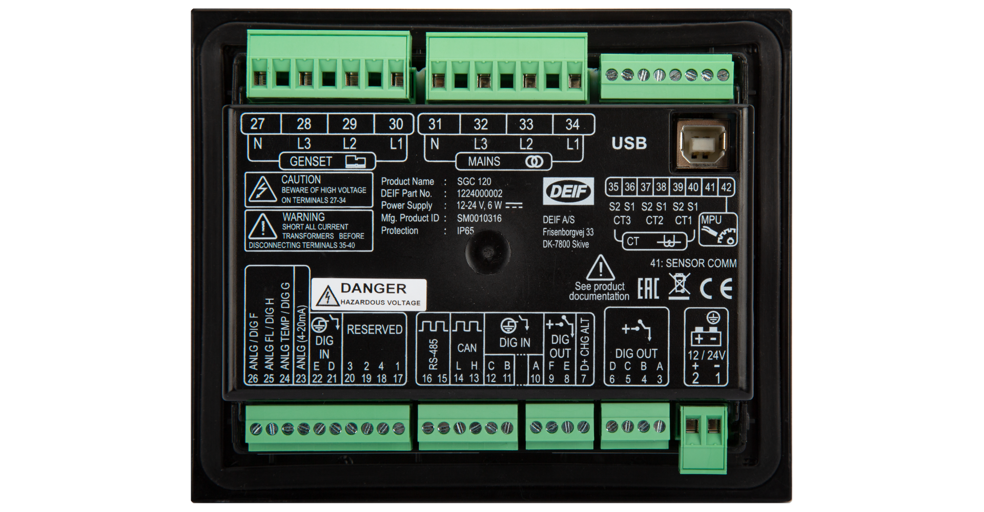 SGC 120 Mk II - Single genset controller
