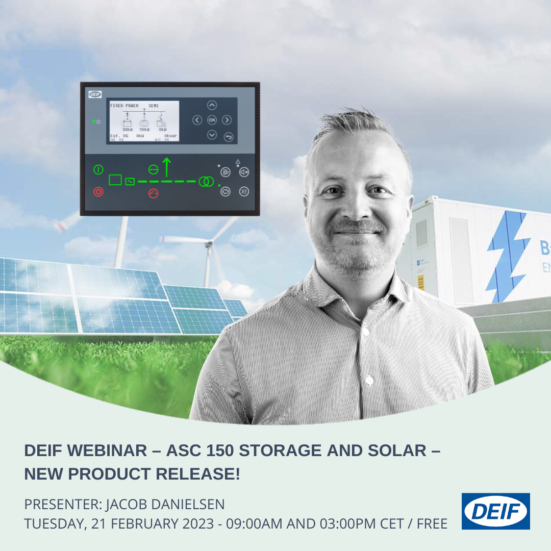 ASC 150 Storage and Solar Webinar – New product release!