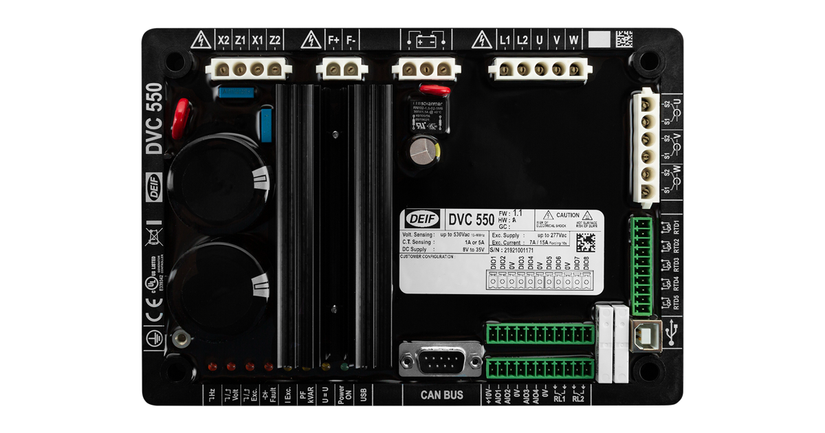 DVC 550 数字式自动调压器