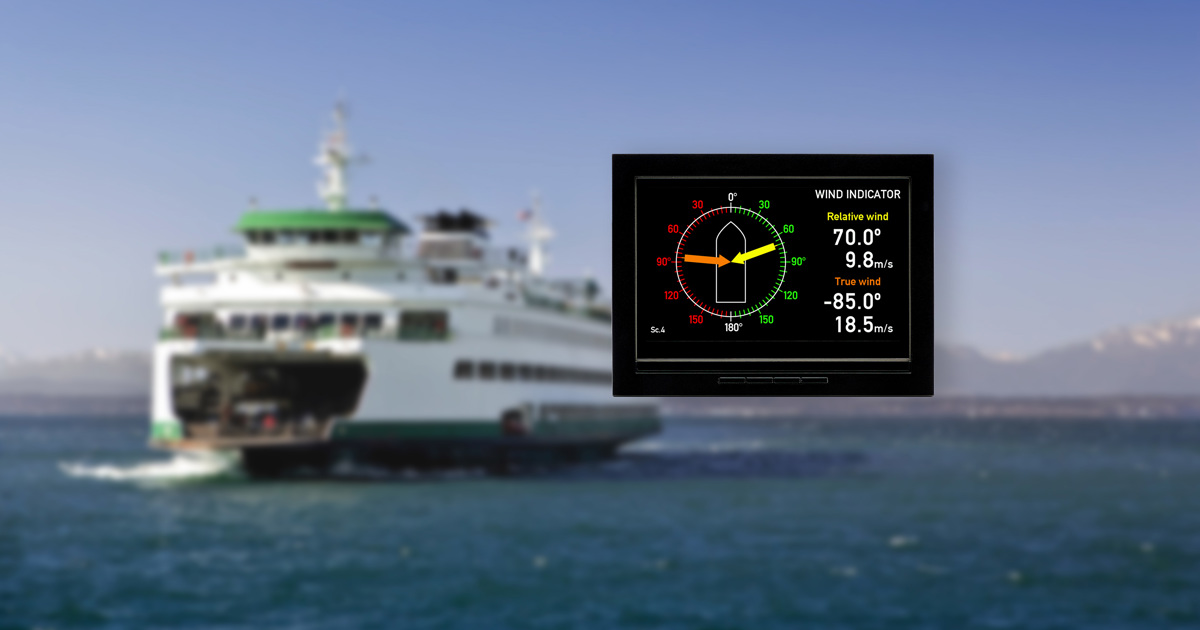 Wind sensors for bridge instruments | DEIF marine & offshore